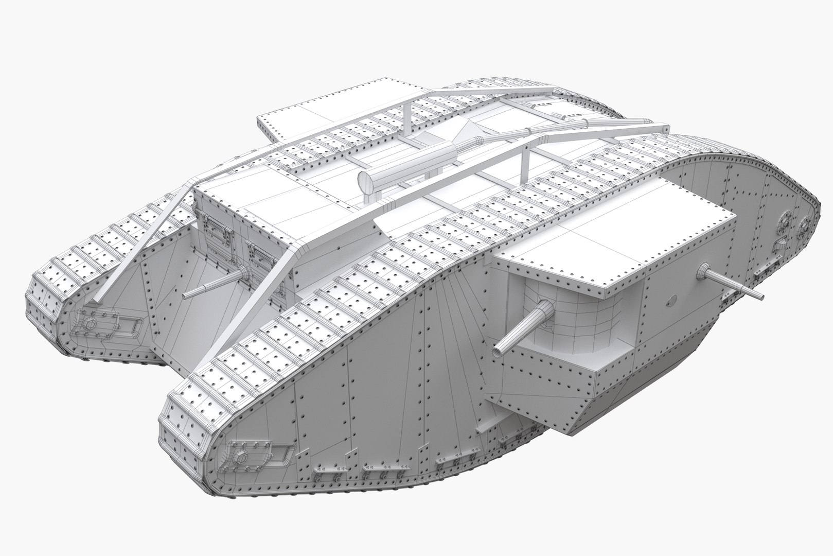 Mk 4 tank model - TurboSquid 1427103