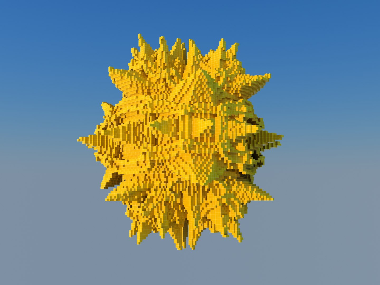 3d Abstract Pixel Art Pack Model