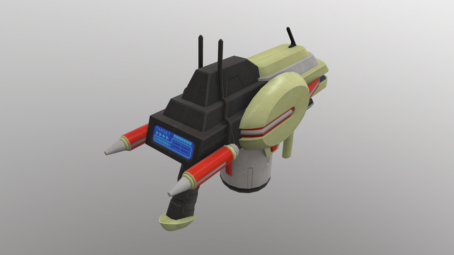 Disc Machine Gun Level 4 3D Model - TurboSquid 2190972