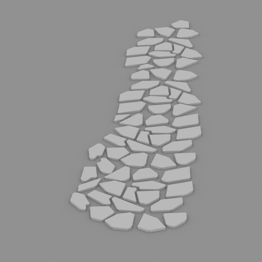 3D 3d Stone Way - TurboSquid 1719863