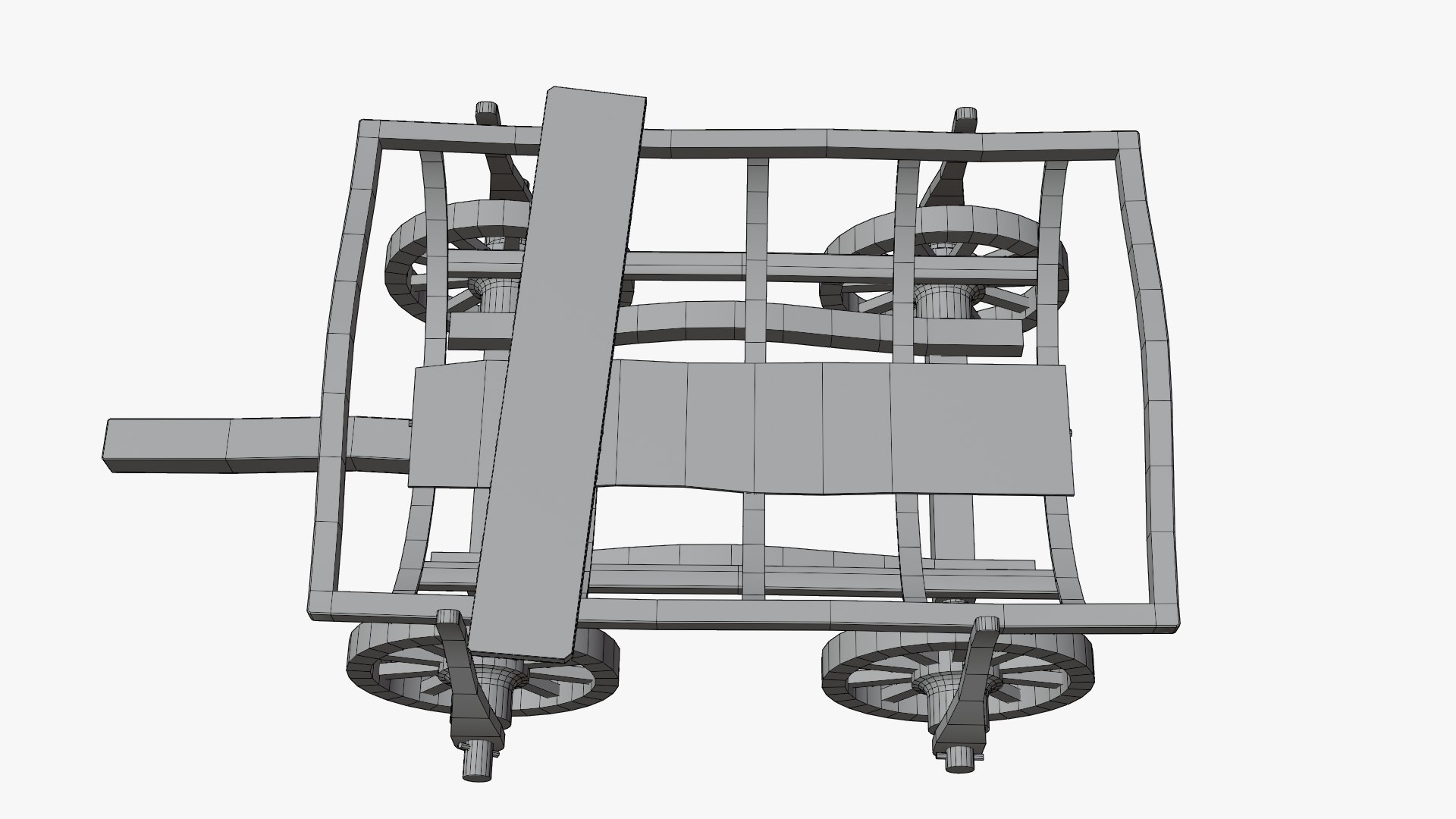 3D Ukrainian Wooden Cart - TurboSquid 2212435