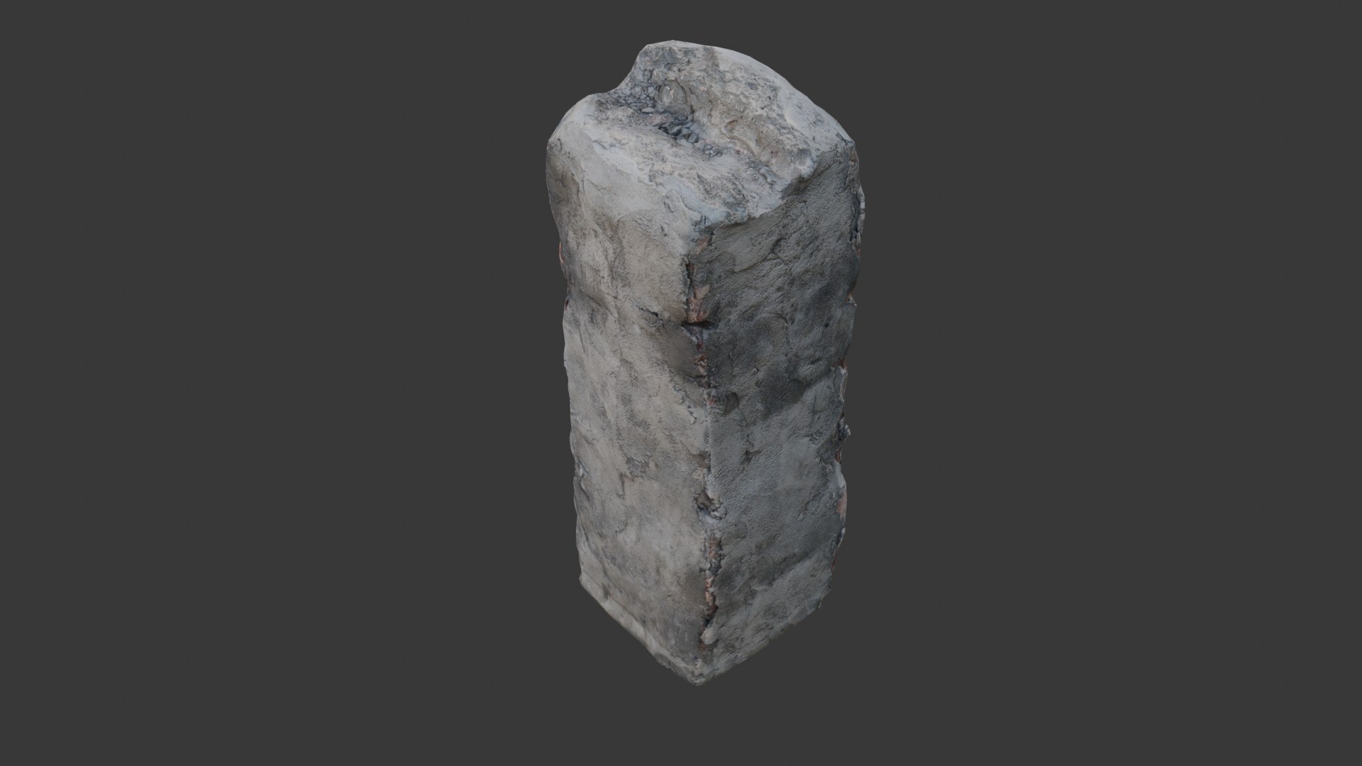 Old Weathered Concrete Pillar Scan 3D Model - TurboSquid 2406223