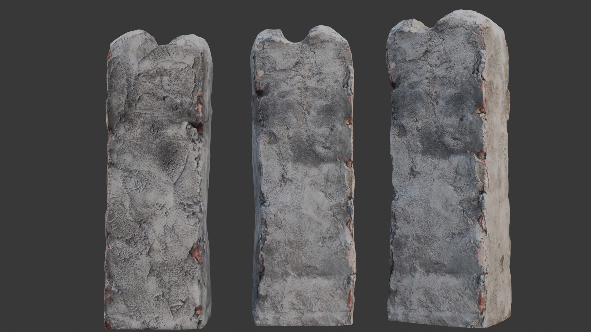 Old Weathered Concrete Pillar Scan 3D Model - TurboSquid 2406223