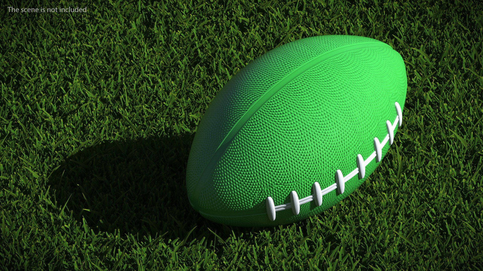 Mini Rugby Foam Ball Green 3D Model - TurboSquid 2411539