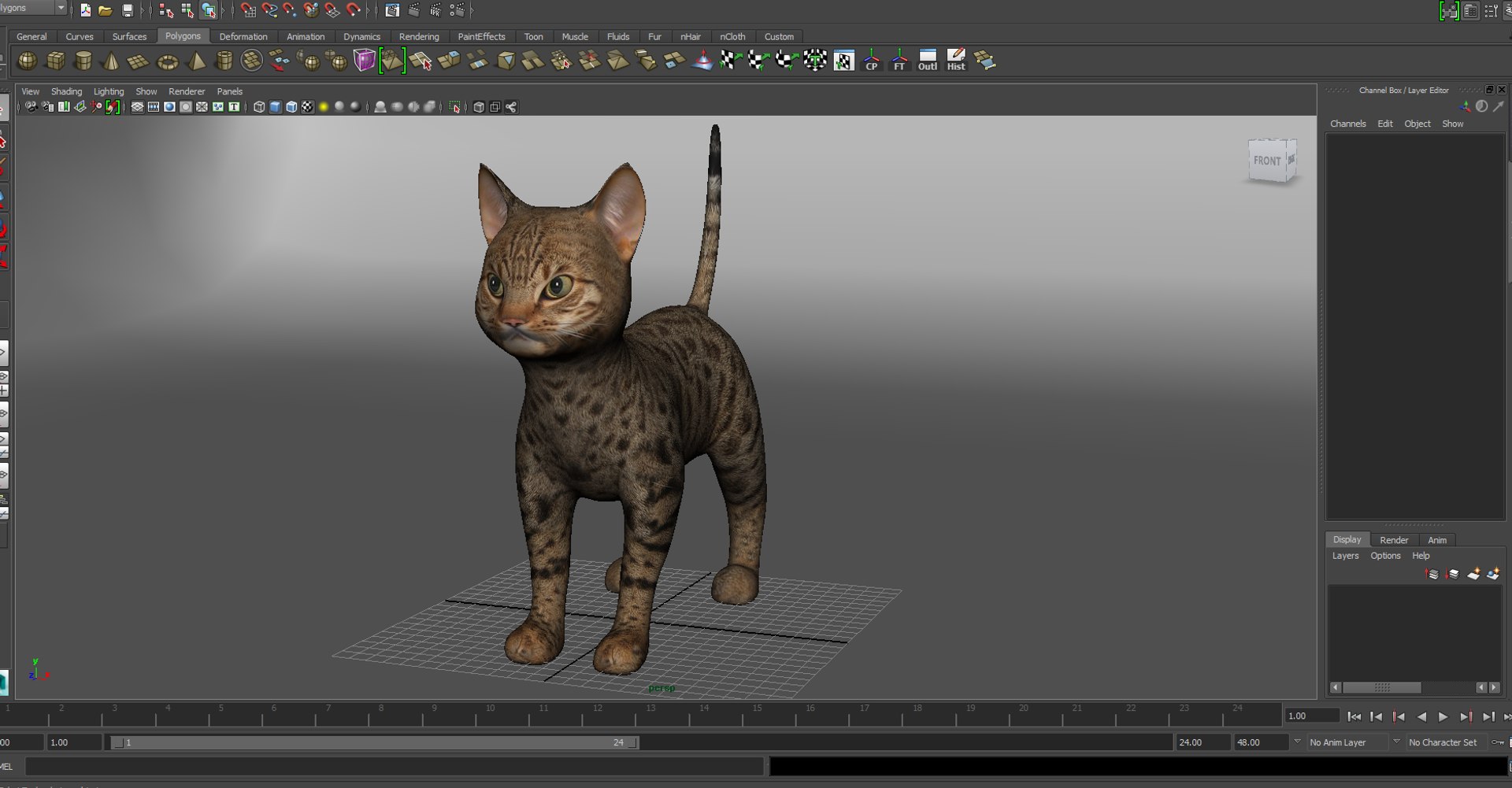 3D Cute Cat - TurboSquid 1193823