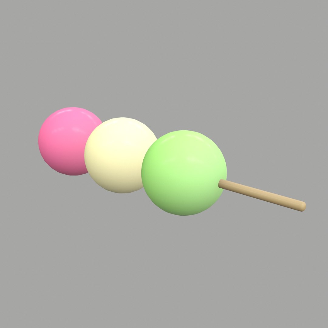 3D Dango Japanese Food - TurboSquid 1939469
