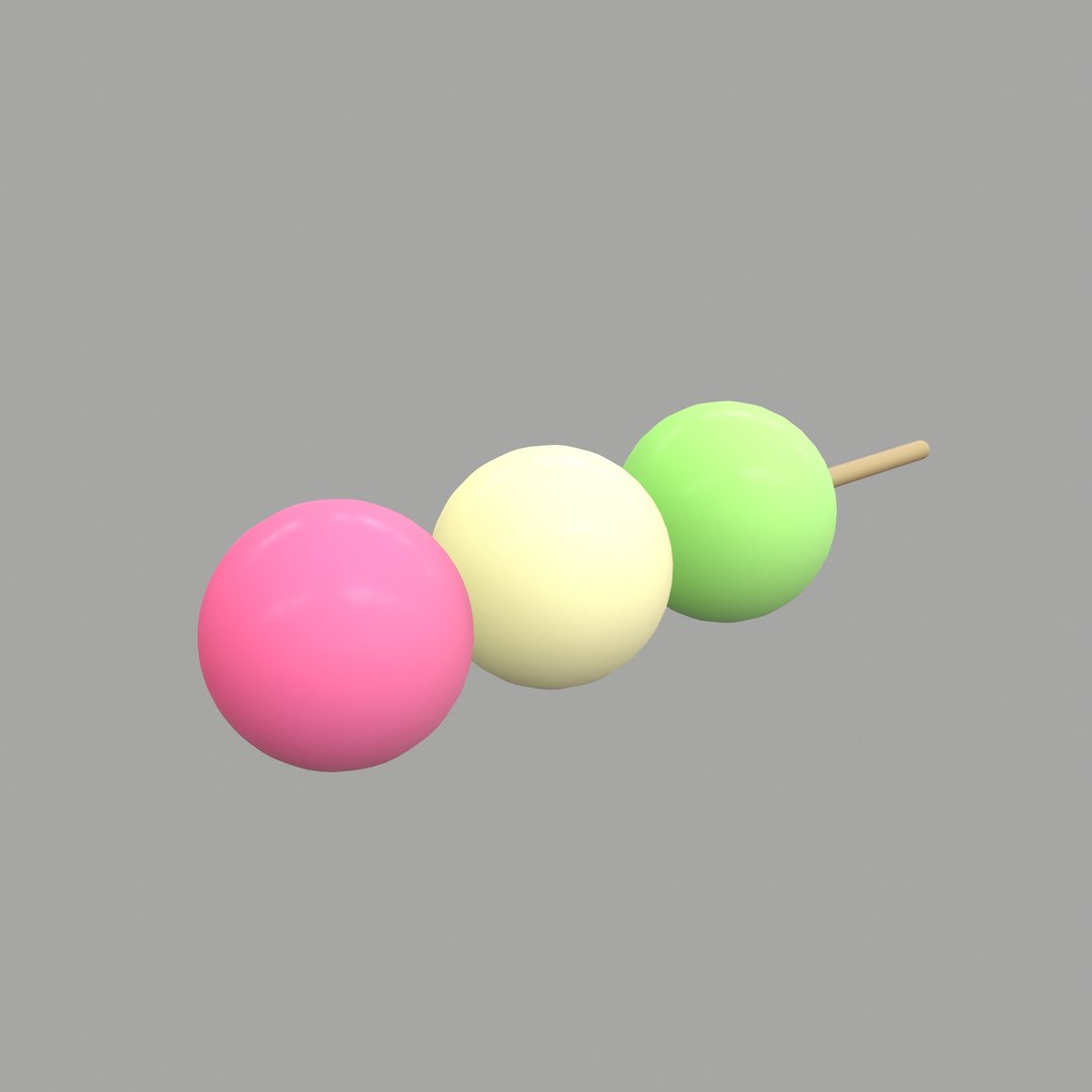 3D Dango Japanese Food - TurboSquid 1939469