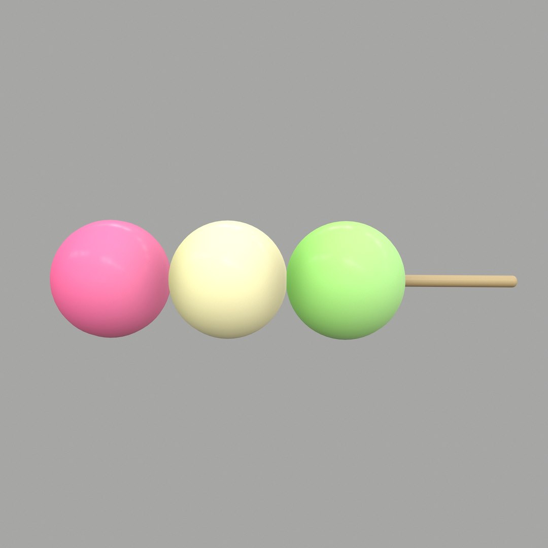 3D Dango Japanese Food - TurboSquid 1939469