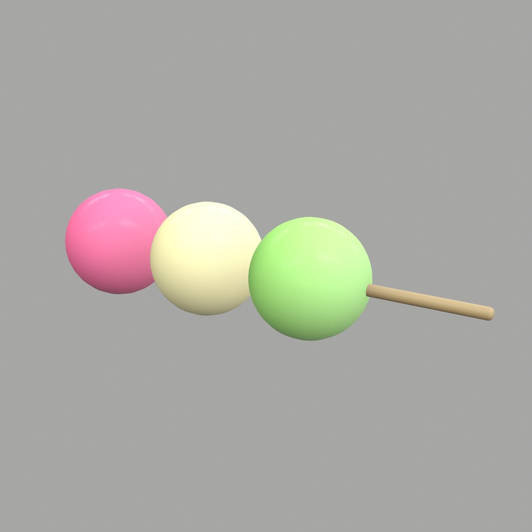 3D Dango Japanese Food - TurboSquid 1939469