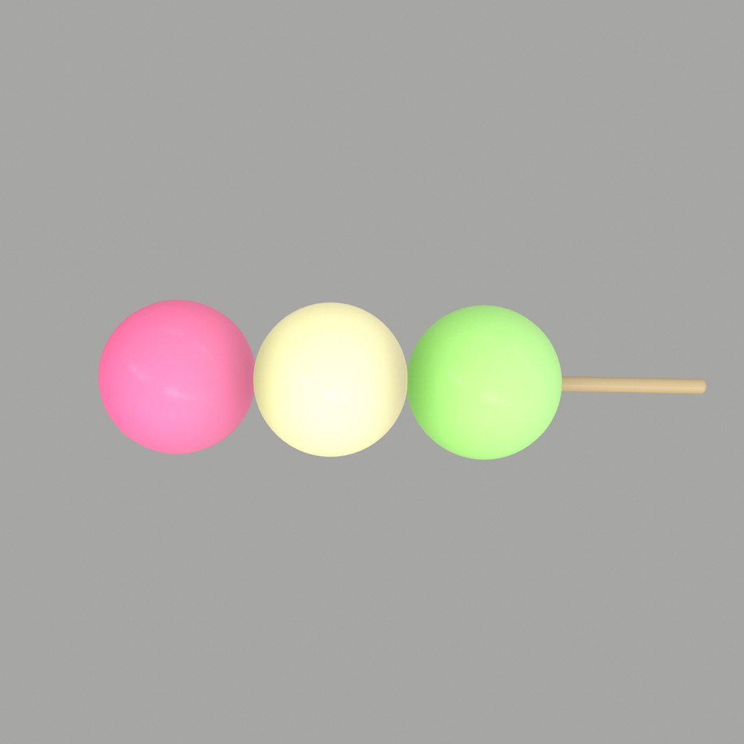 3D Dango Japanese Food - TurboSquid 1939469