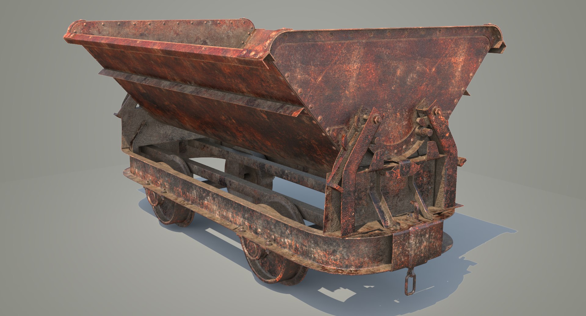 3D Model Mining Cart - TurboSquid 1168368