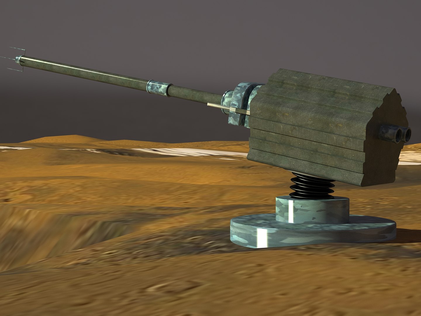 3d Model Of Artillery Cannon