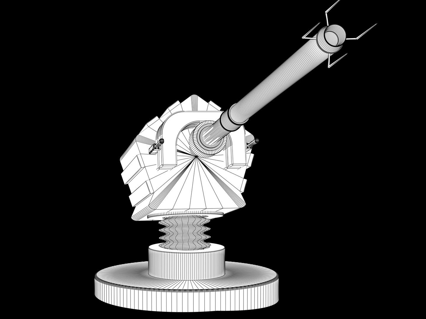 3d Model Of Artillery Cannon