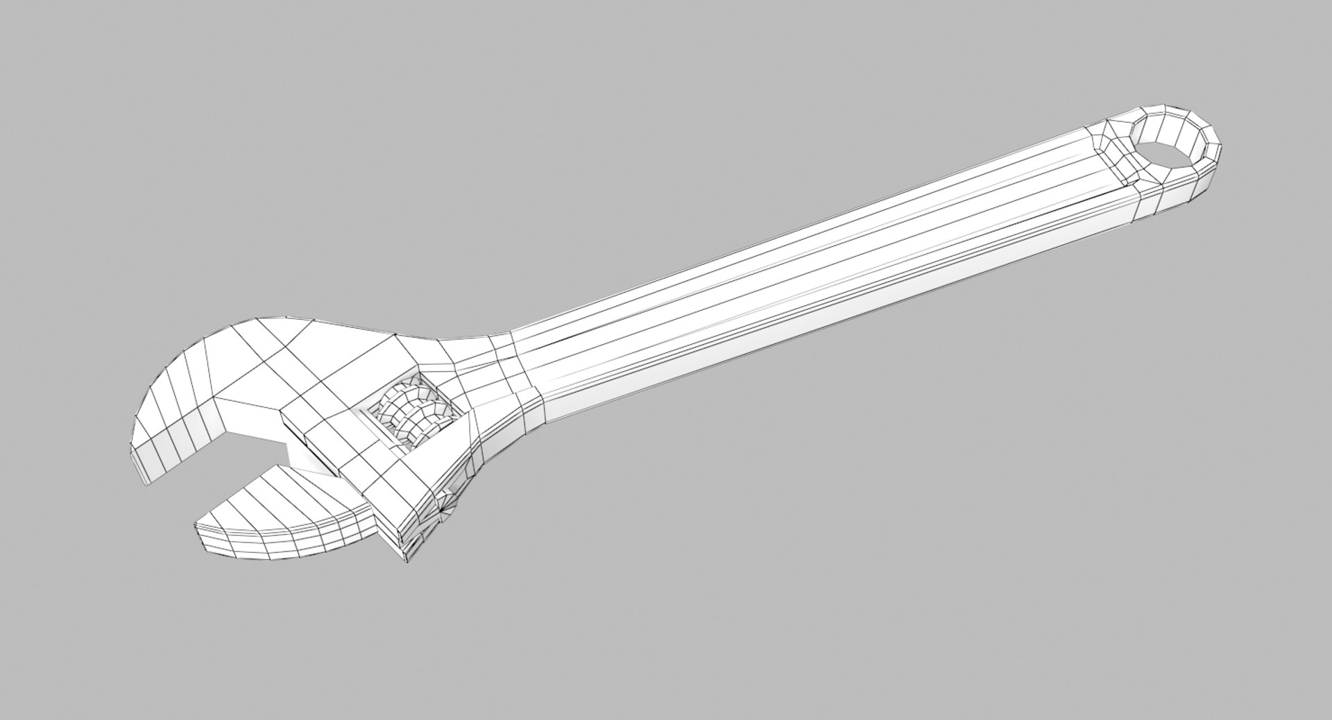 Adjustable wrench model - TurboSquid 1220668