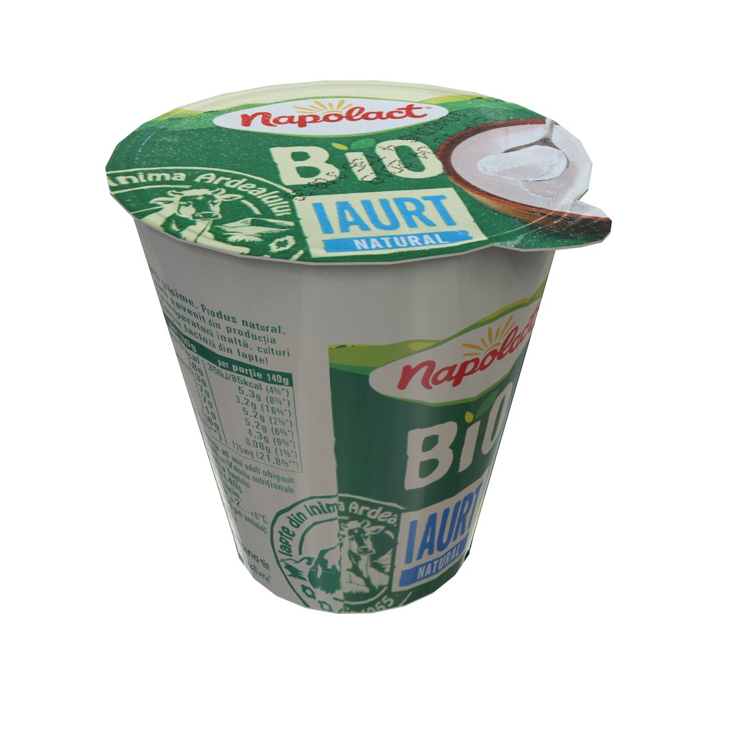 3D Model Napolact Bio Yogurt - TurboSquid 2139338