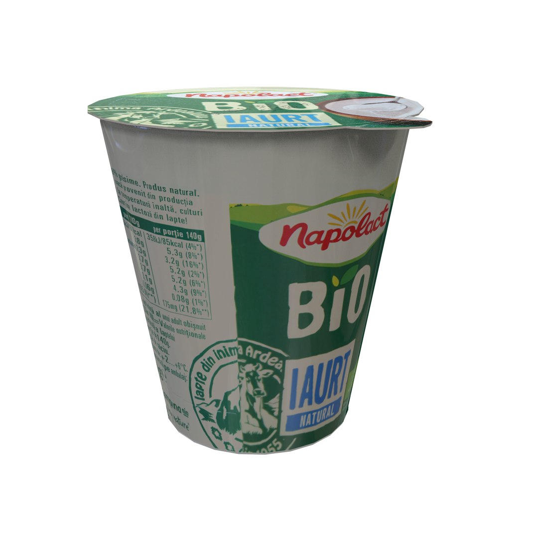 3D Model Napolact Bio Yogurt - TurboSquid 2139338