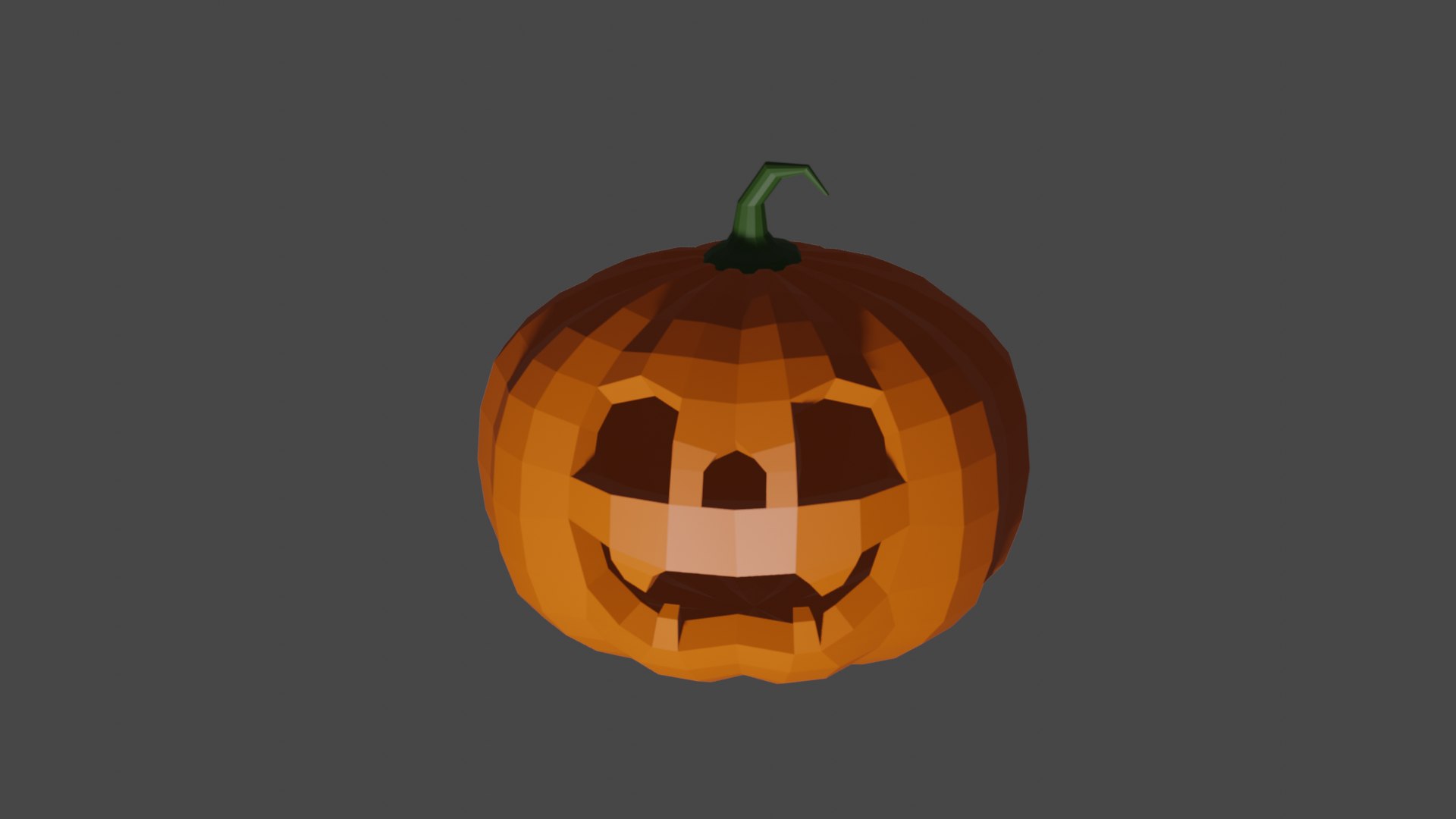 3D Halloween low poly Pumpkin model - TurboSquid 2138271