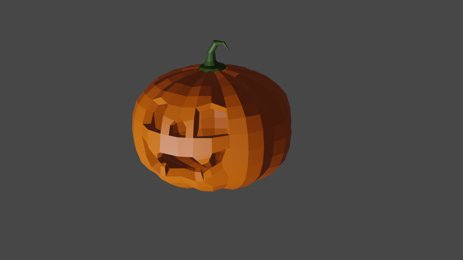 3D Halloween low poly Pumpkin model - TurboSquid 2138271