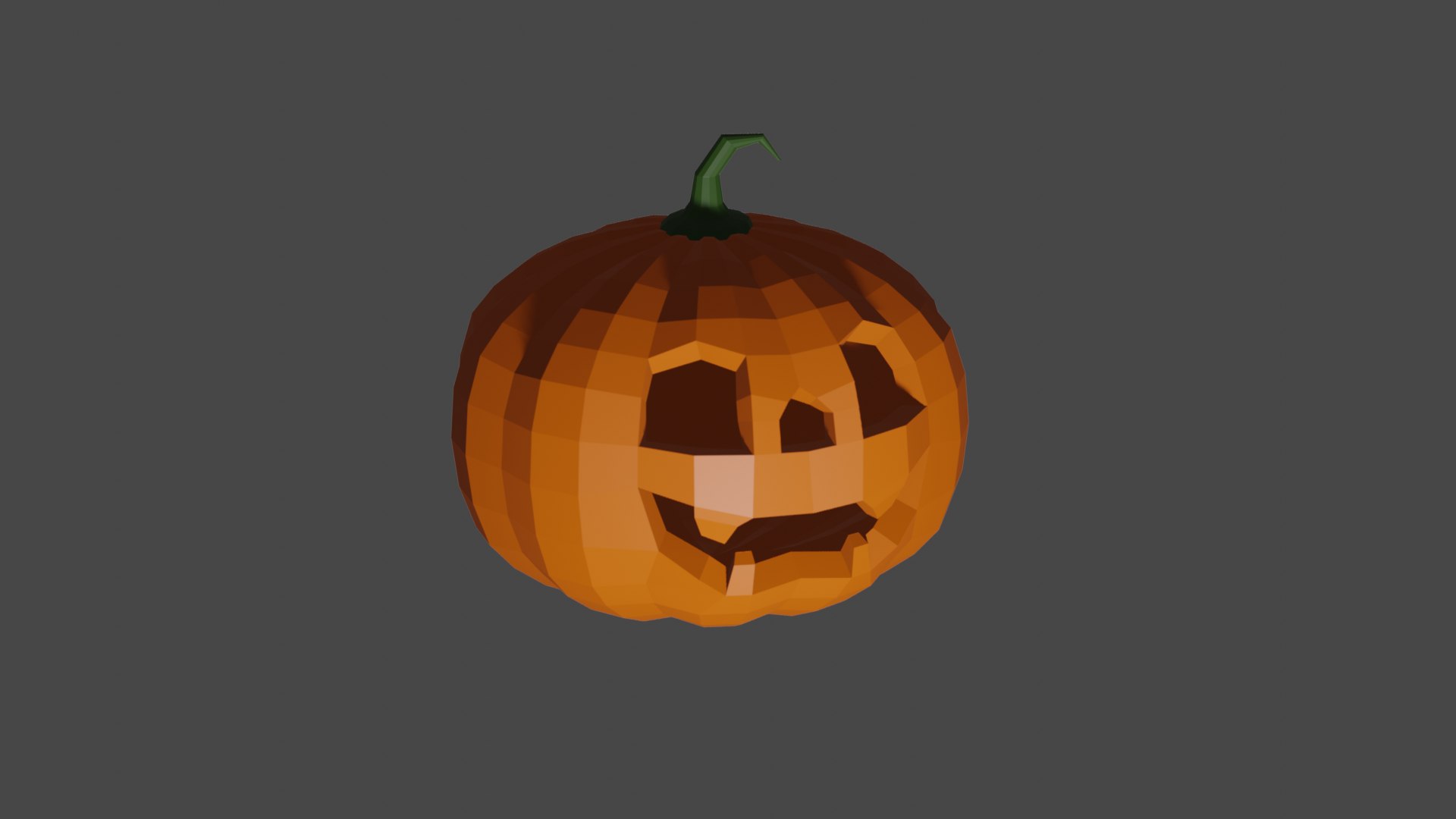 3D Halloween low poly Pumpkin model - TurboSquid 2138271