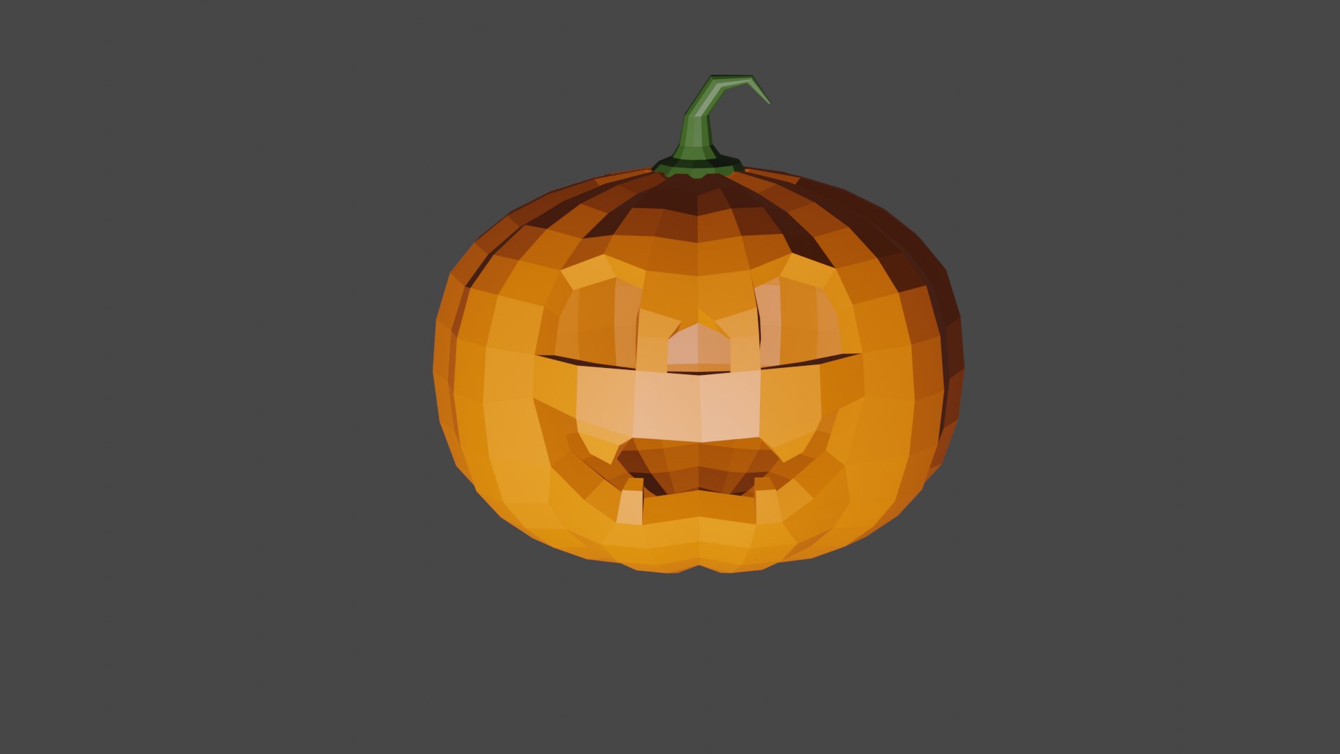 3D Halloween low poly Pumpkin model - TurboSquid 2138271