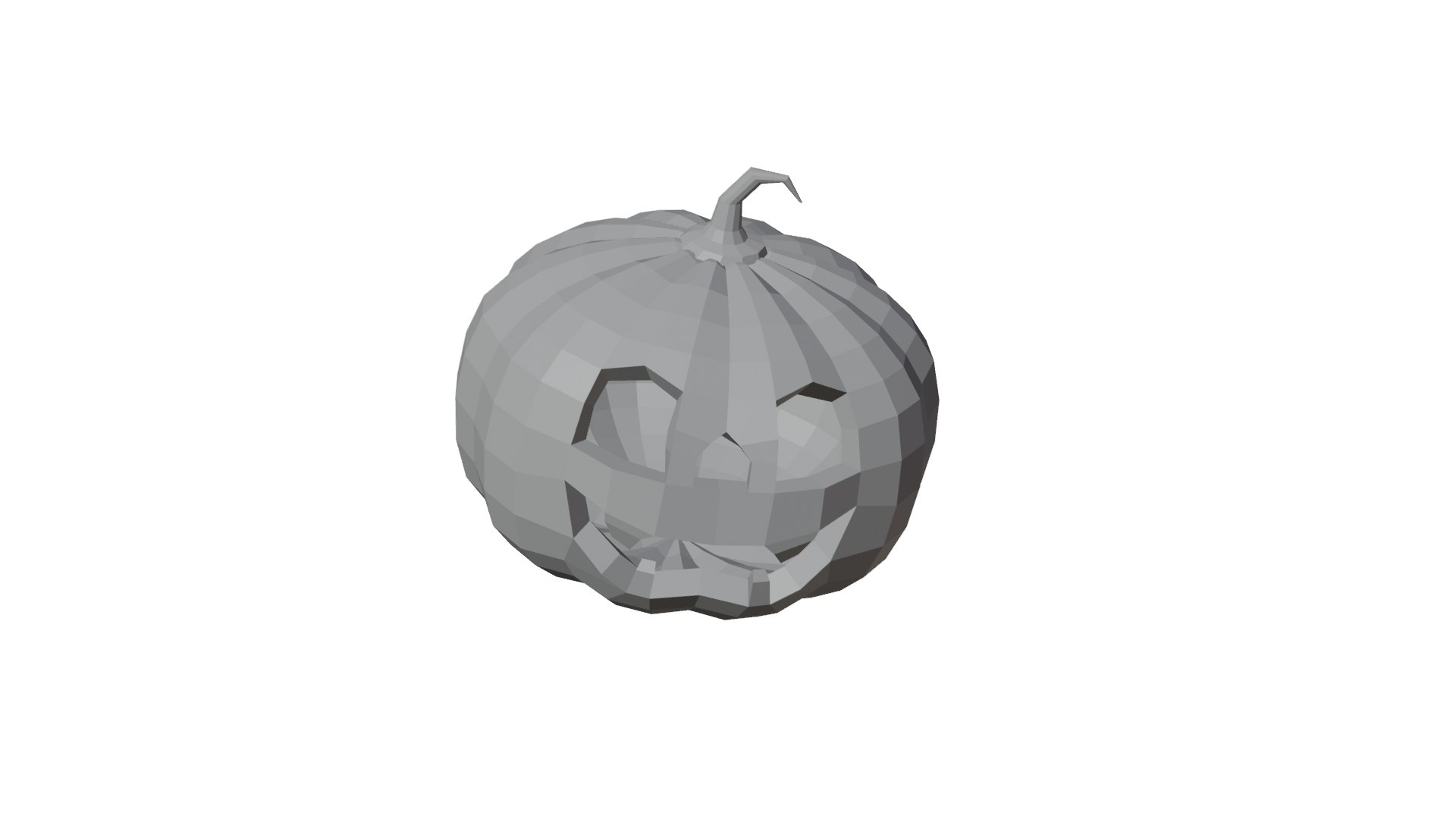 3D Halloween low poly Pumpkin model - TurboSquid 2138271