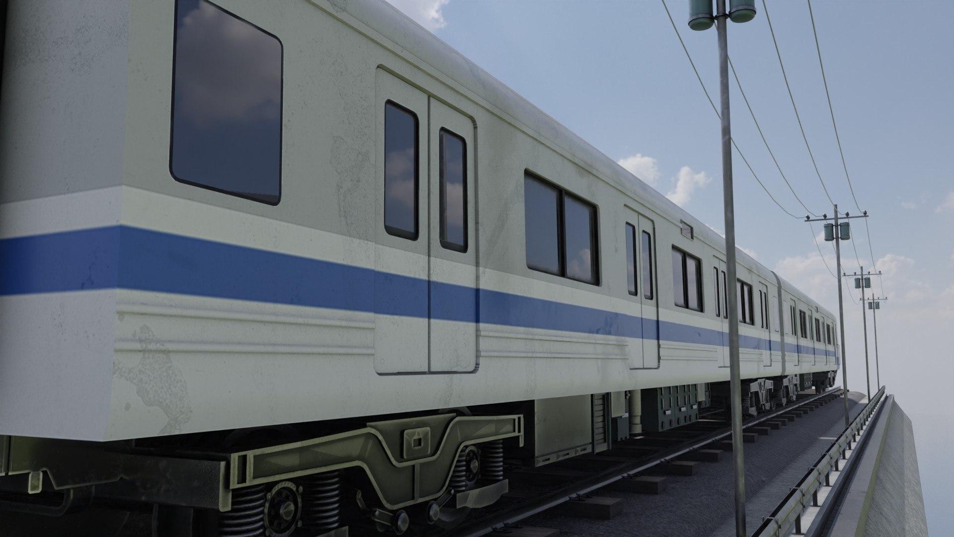 3D Japan Train Fukuoka Subway 1000 Low-poly 3D Model Model - TurboSquid ...