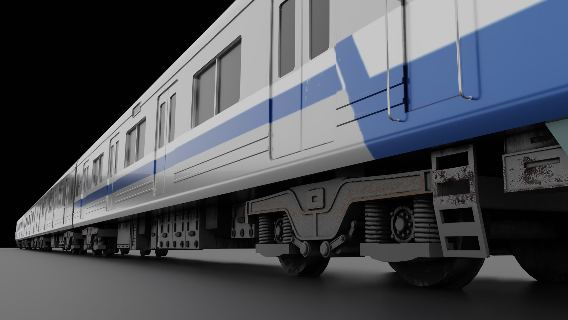 3D japan train fukuoka subway 1000 Low-poly 3D model model - TurboSquid ...