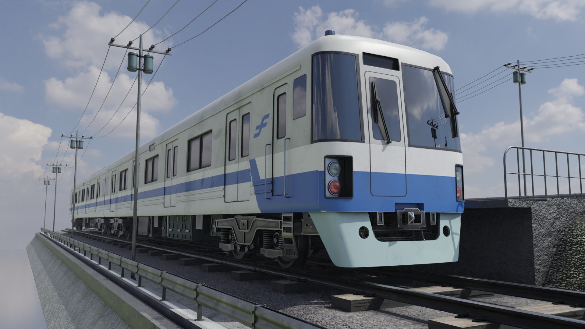 3D Japan Train Fukuoka Subway 1000 Low-poly 3D Model Model - TurboSquid ...