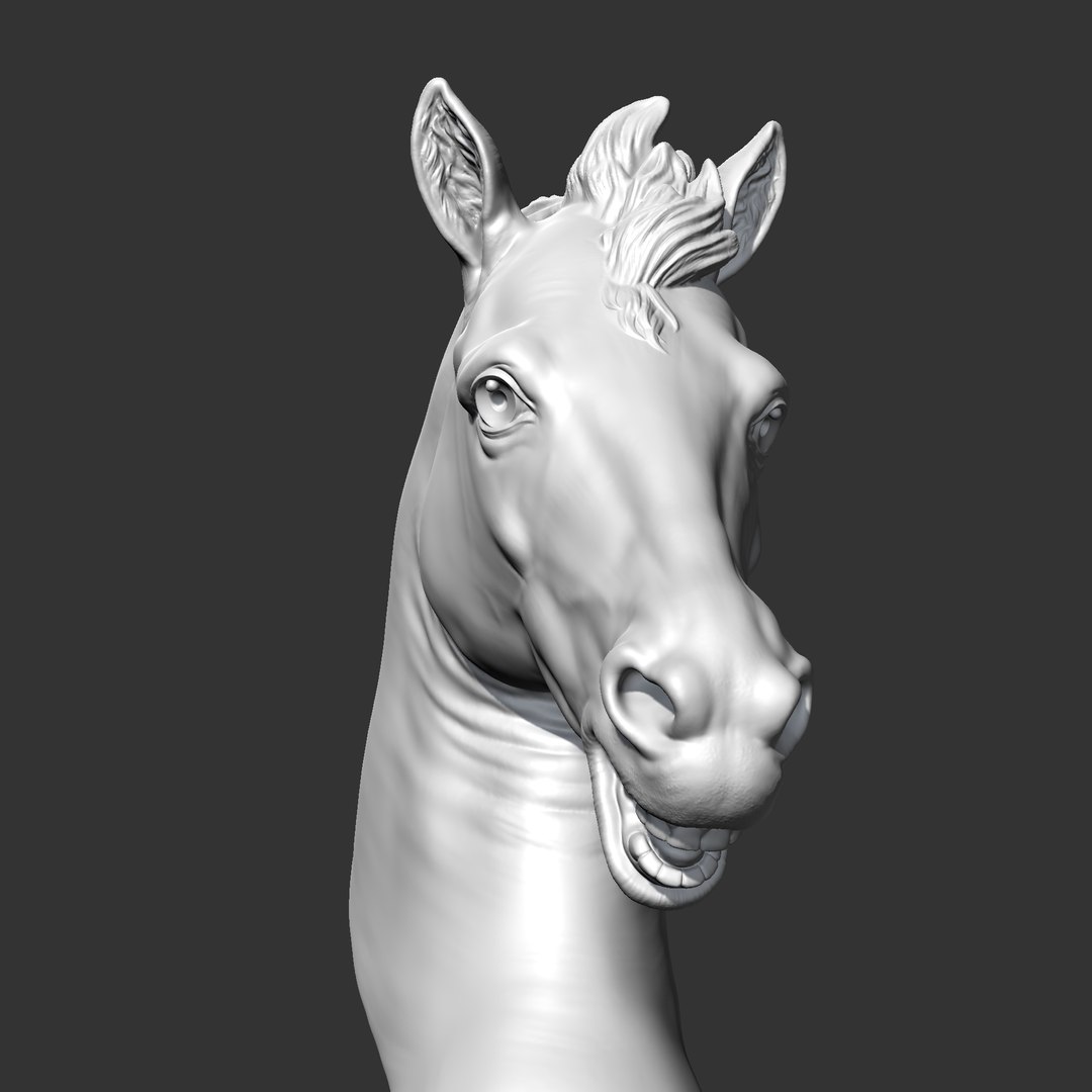 3D Horse Head AM22 3D Print Model Model - TurboSquid 2105017