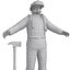 Fireman Ready 3d Max