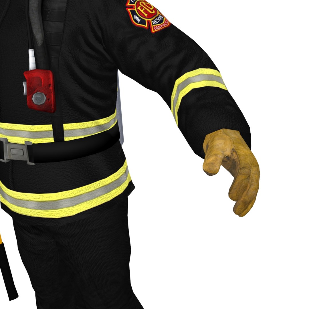 Fireman Ready 3d Max