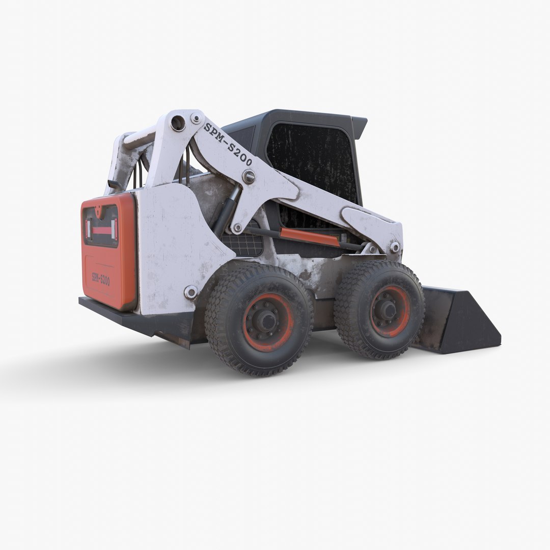 3D Skid Steer Loader V4 Model - TurboSquid 2340763