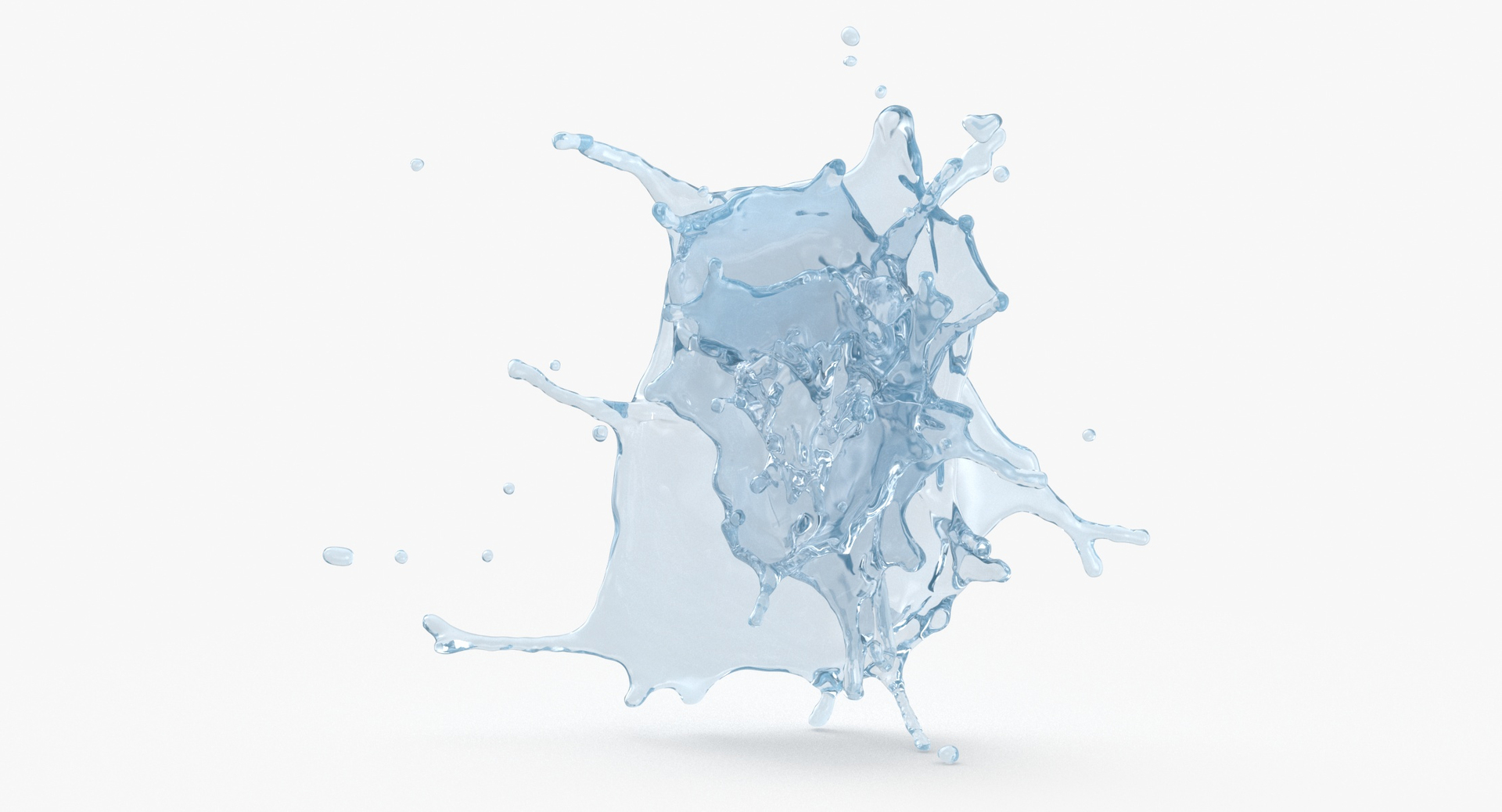 3D Prop 15 Splashes Type 02 Blue - TurboSquid 2146775