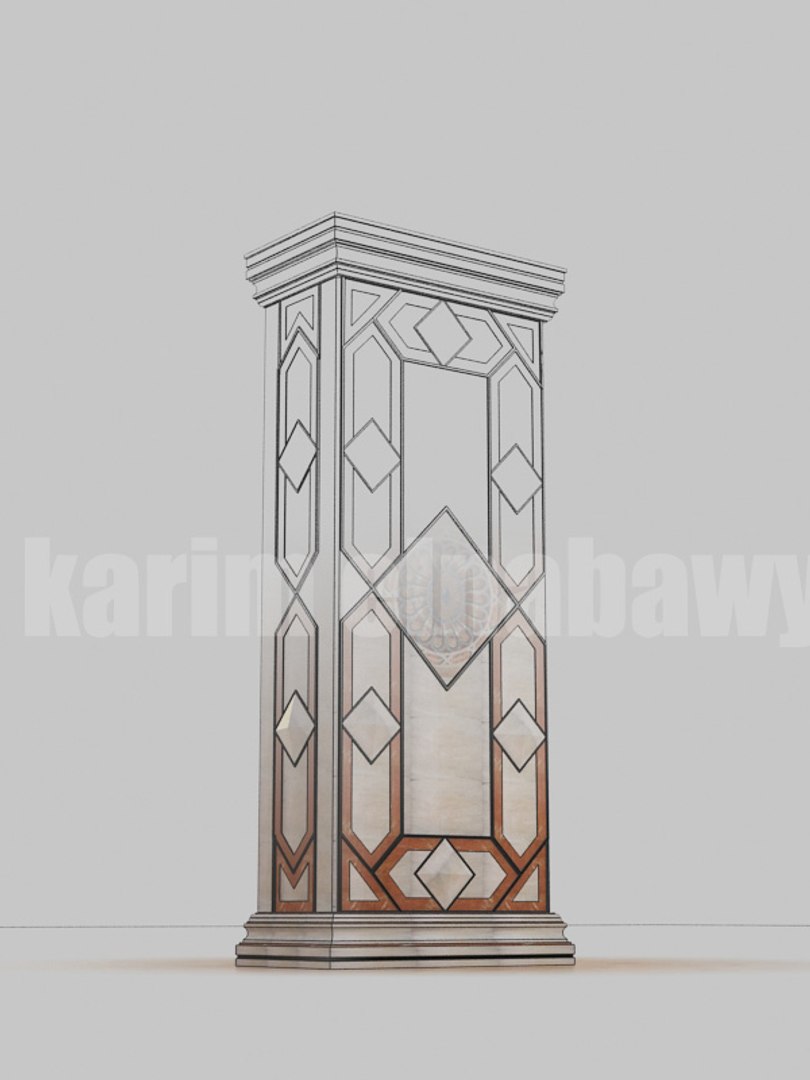 Marble Column 3d Max