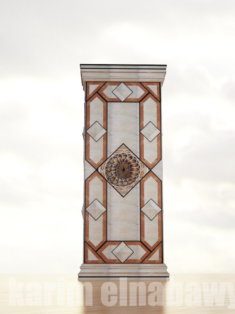 Marble Column 3d Max