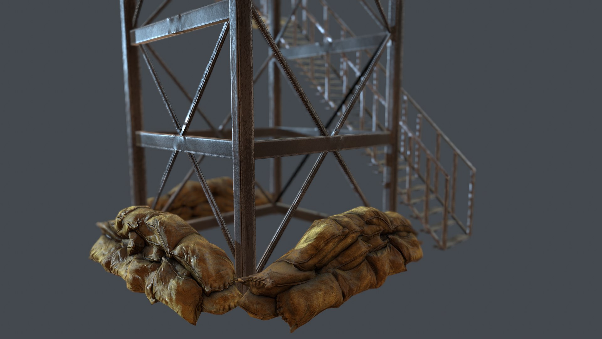 3d 3ds Ready Guard Tower