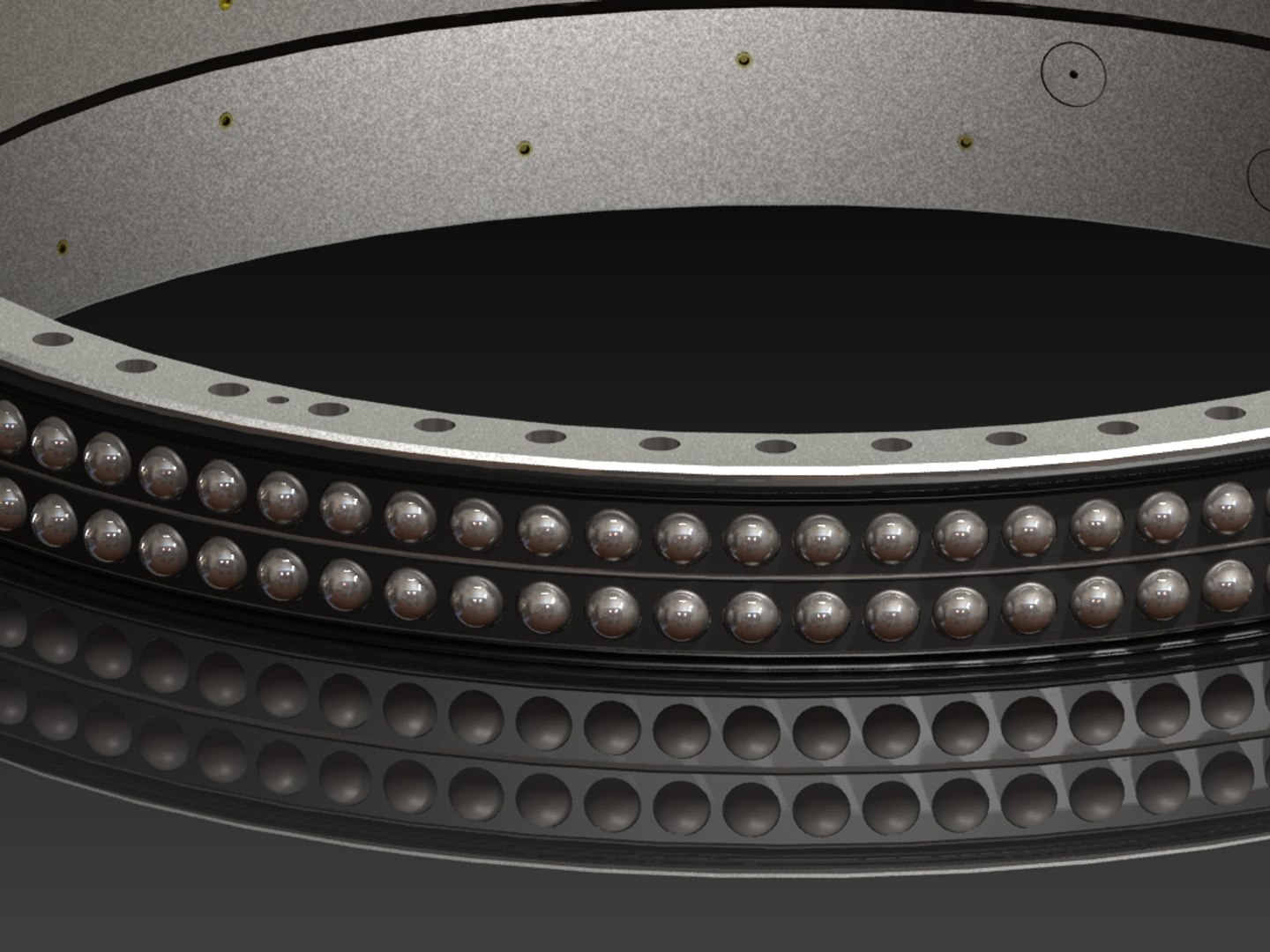 3d Bearing Wind Turbines Blade Model