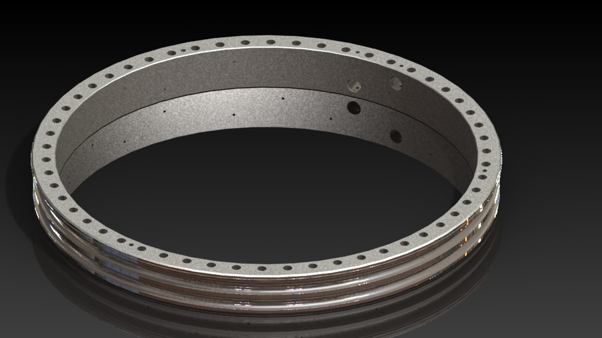 3d Bearing Wind Turbines Blade Model