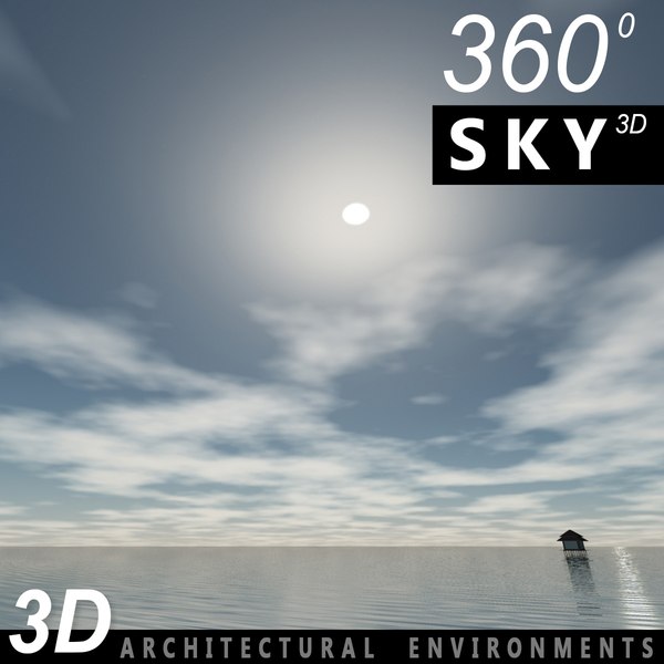 3d sky clouds model