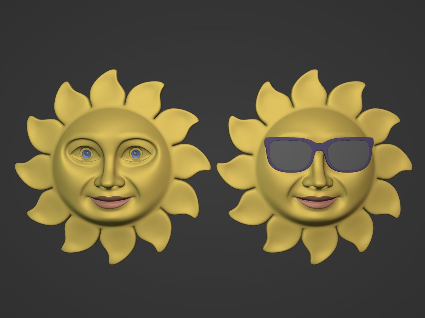 Cartoon Sun 3D Model - TurboSquid 1647867