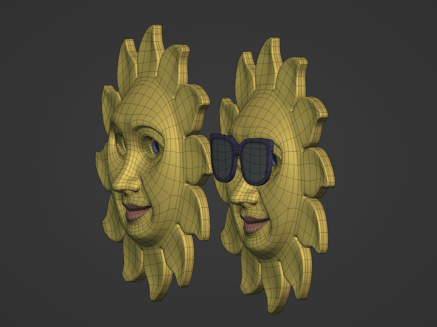 Cartoon Sun 3D Model - TurboSquid 1647867