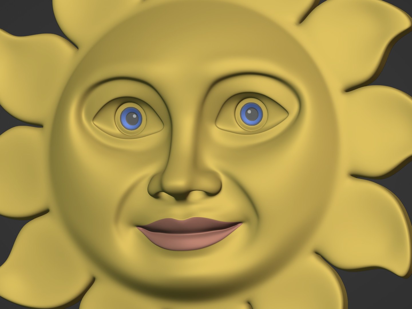 Cartoon Sun 3D Model - TurboSquid 1647867