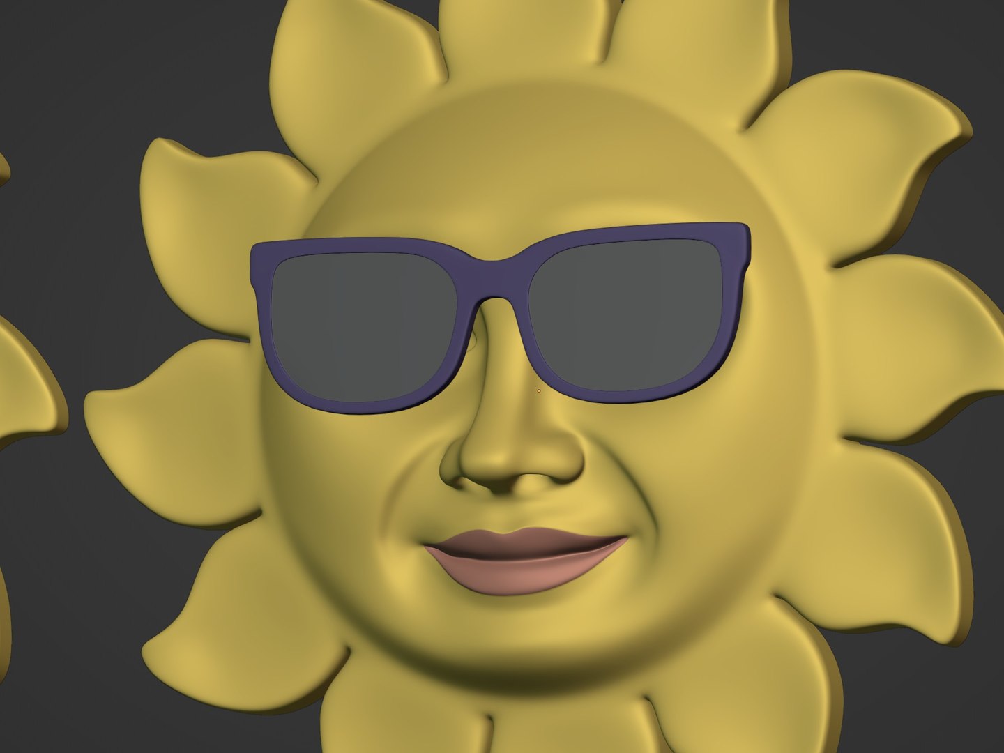 Cartoon Sun 3D Model - TurboSquid 1647867