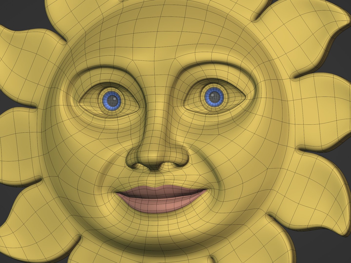 Cartoon Sun 3D Model - TurboSquid 1647867