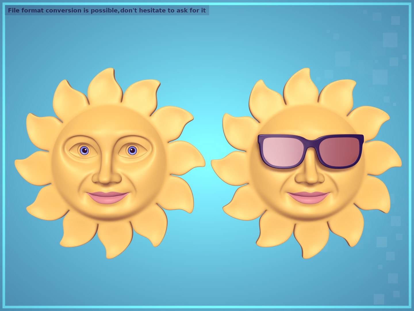 Cartoon Sun 3D Model - TurboSquid 1647867