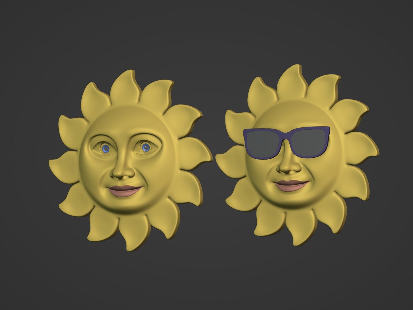 Cartoon Sun 3D Model - TurboSquid 1647867