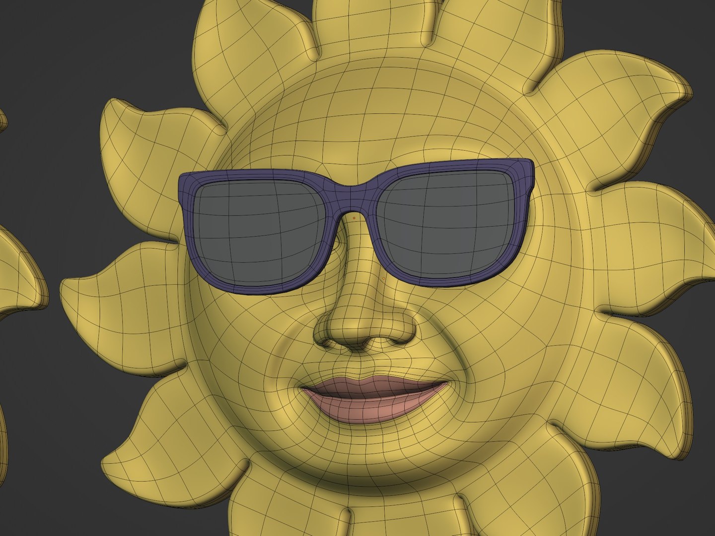 Cartoon Sun 3D Model - TurboSquid 1647867