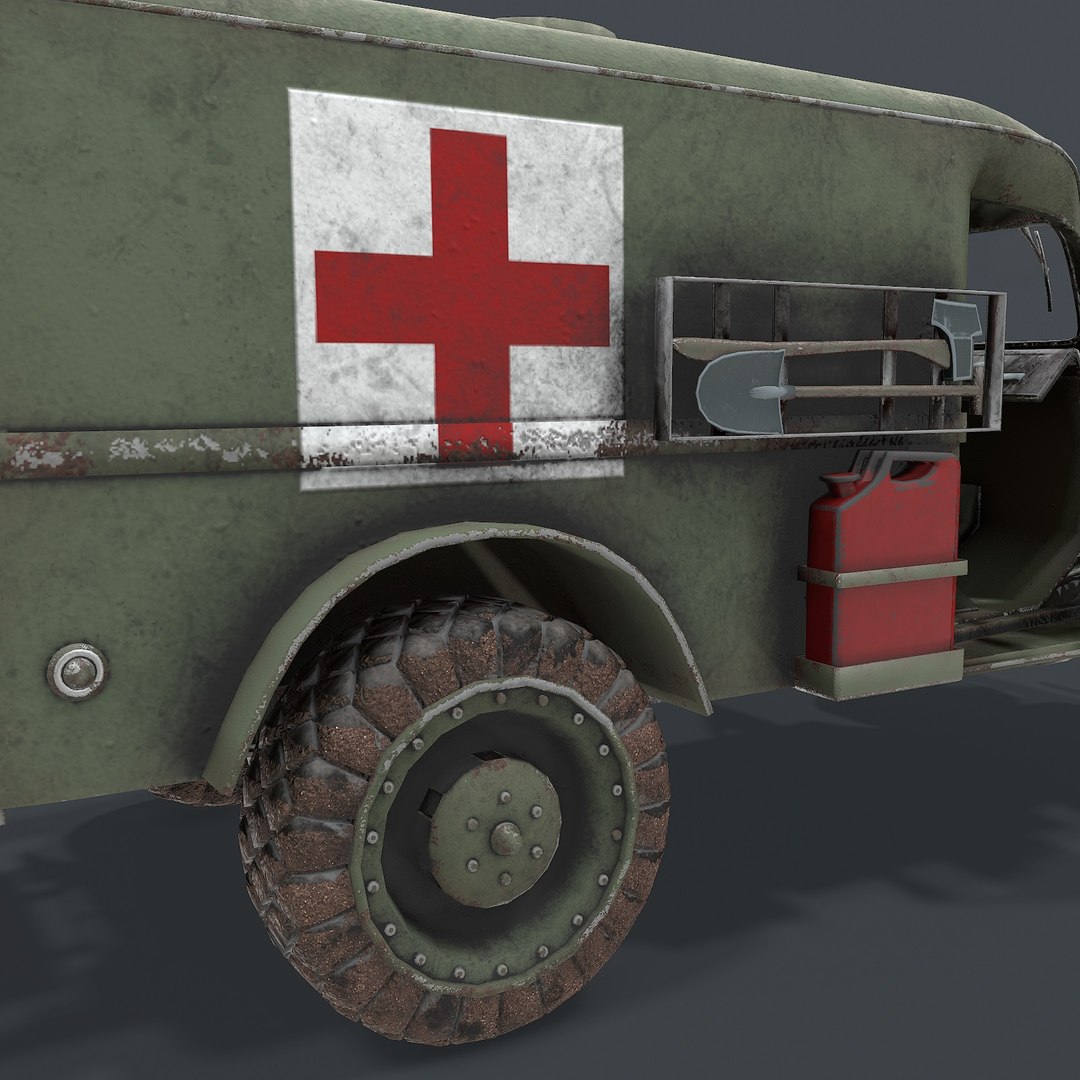 3D Military Ambulance Dodge Wc54 - TurboSquid 1310772
