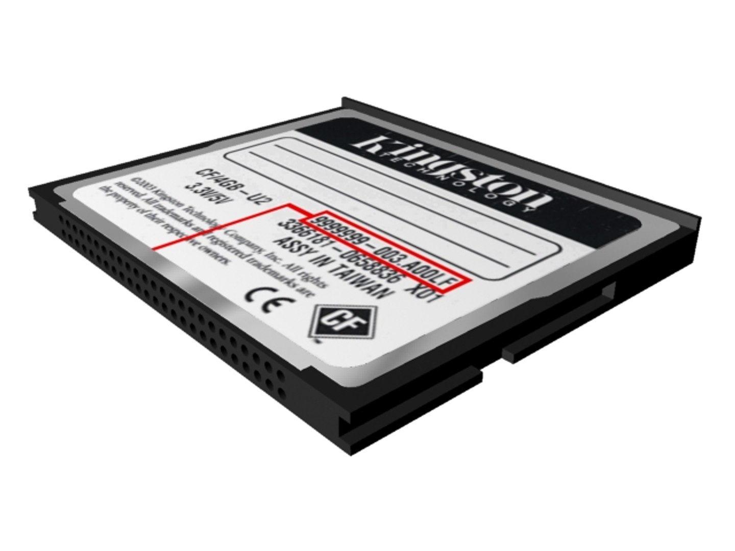 3d max compact flash card