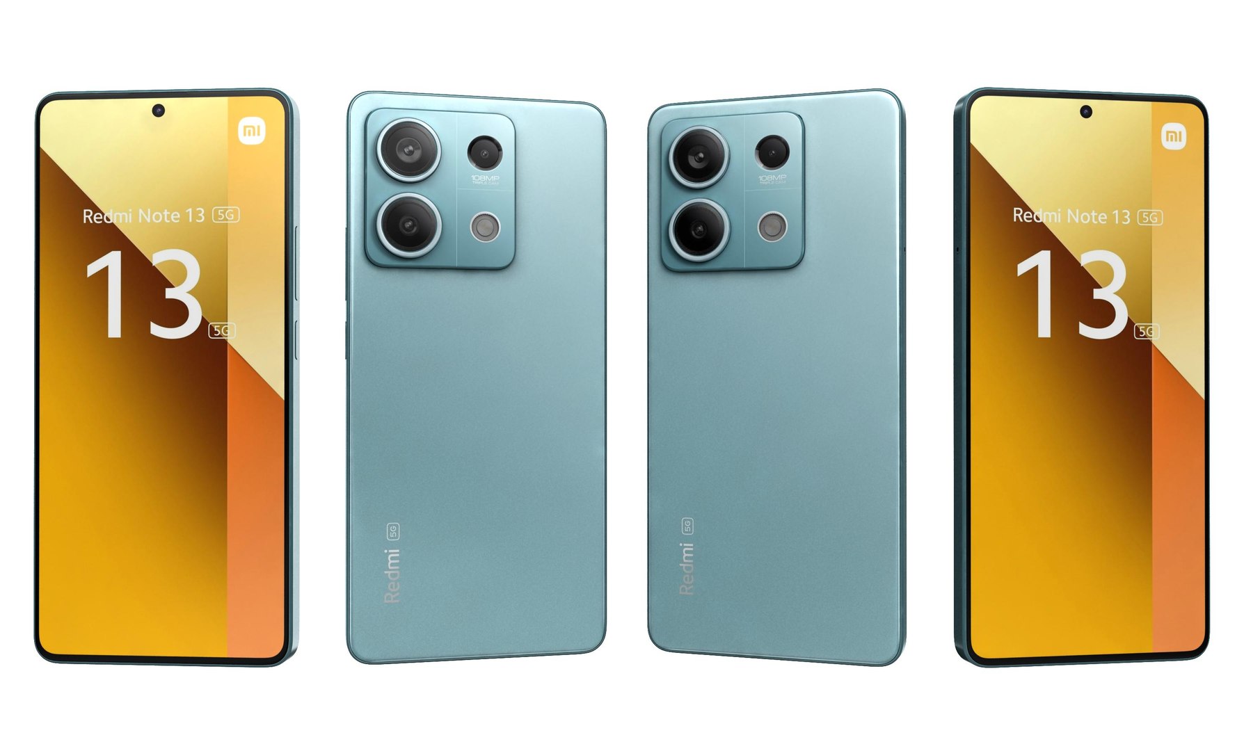 Xiaomi Redmi Note 13 5G Blue 3D model - TurboSquid 2181198